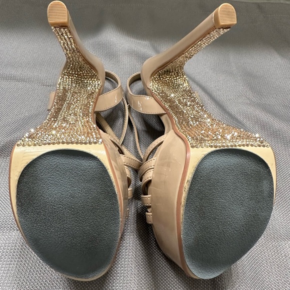 Camille Flawless | Shoes | Camille Flawless Nude Patent Leather Crystal ...